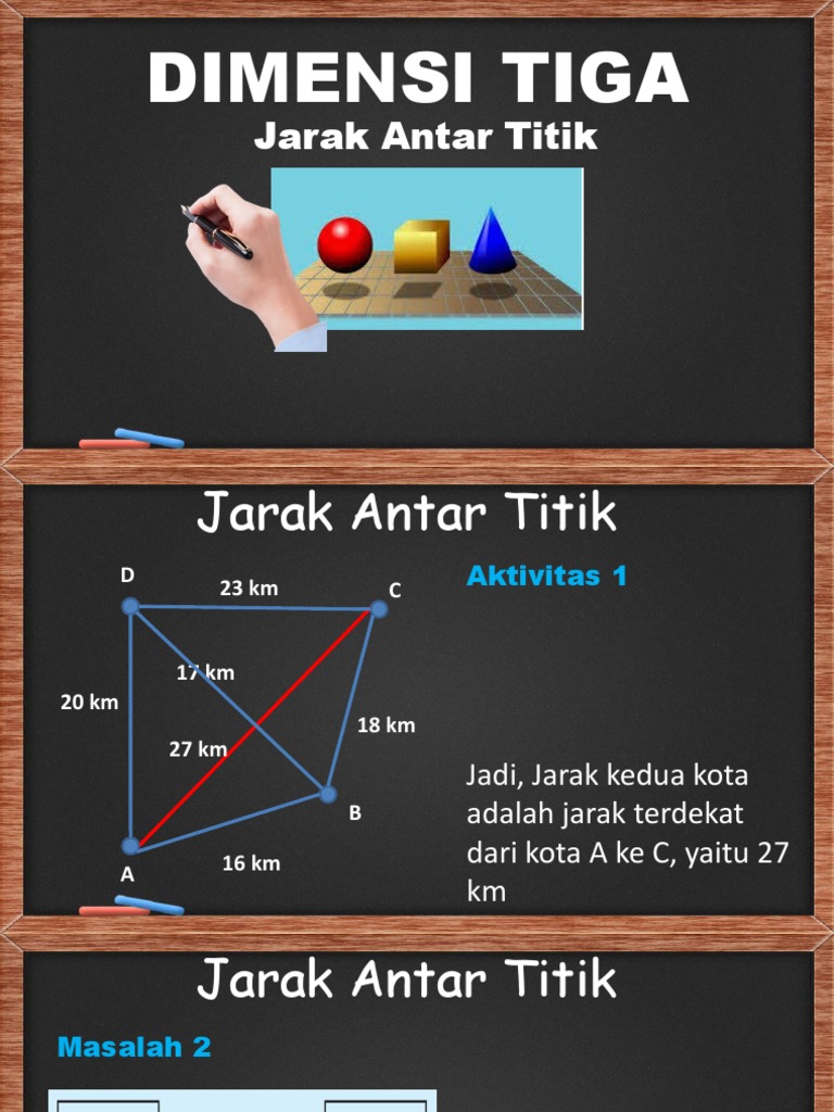Pertemuan 1 Dimensi Tiga Jarak Antar Titik | PDF