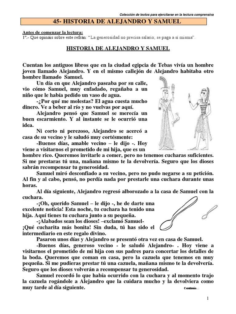 La Historia de Alejandro y Samuel | PDF