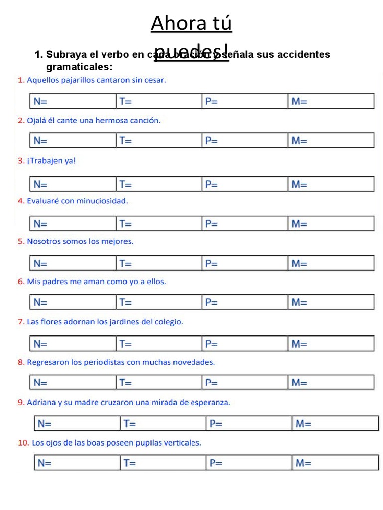 Practica.verbo | PDF
