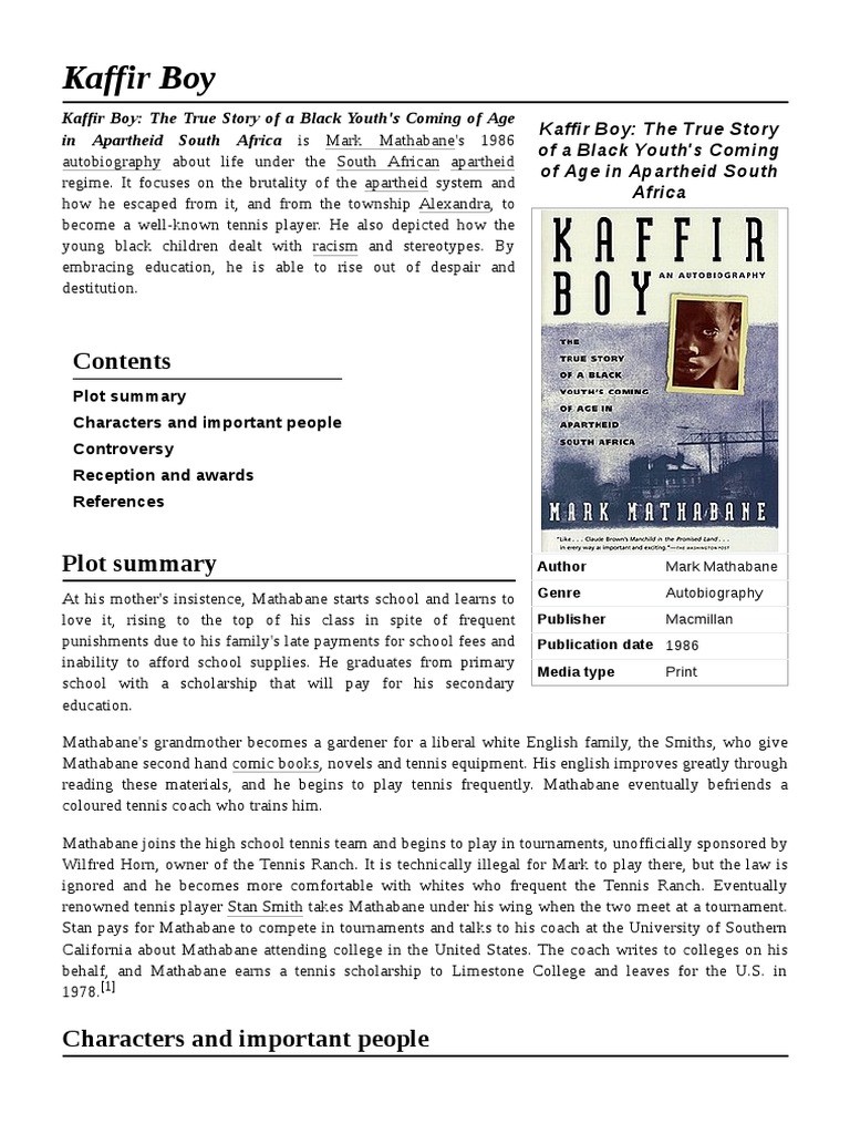 Kaffir - Boy - Banned in Usa | PDF
