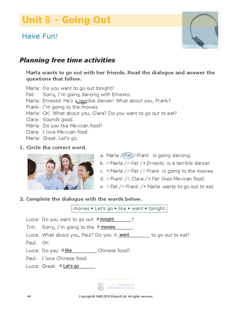 First Discoveries Workbook Unit 8 | PDF