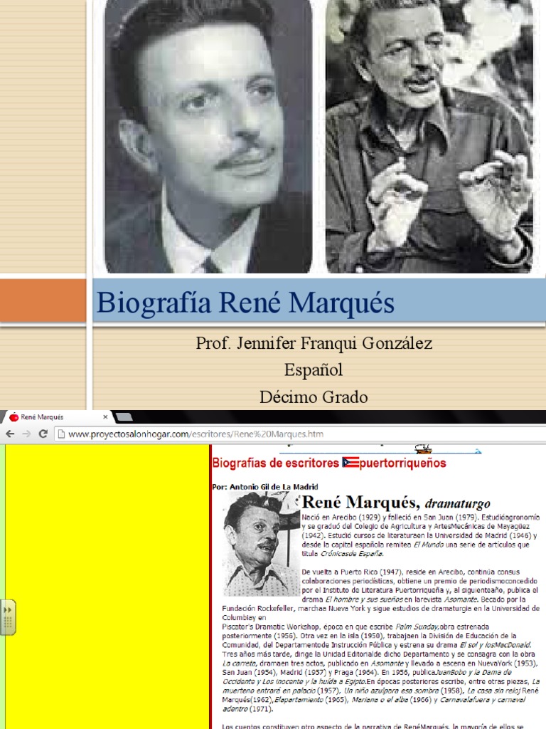 Biografía René Marqués | PDF