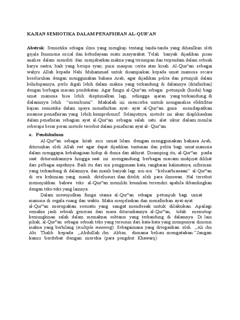 Analisis Semiotika | PDF