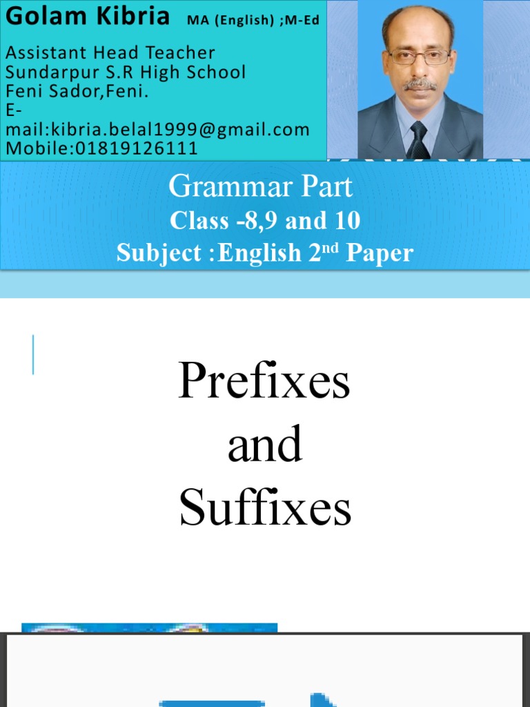 Prefix and Suffix | PDF