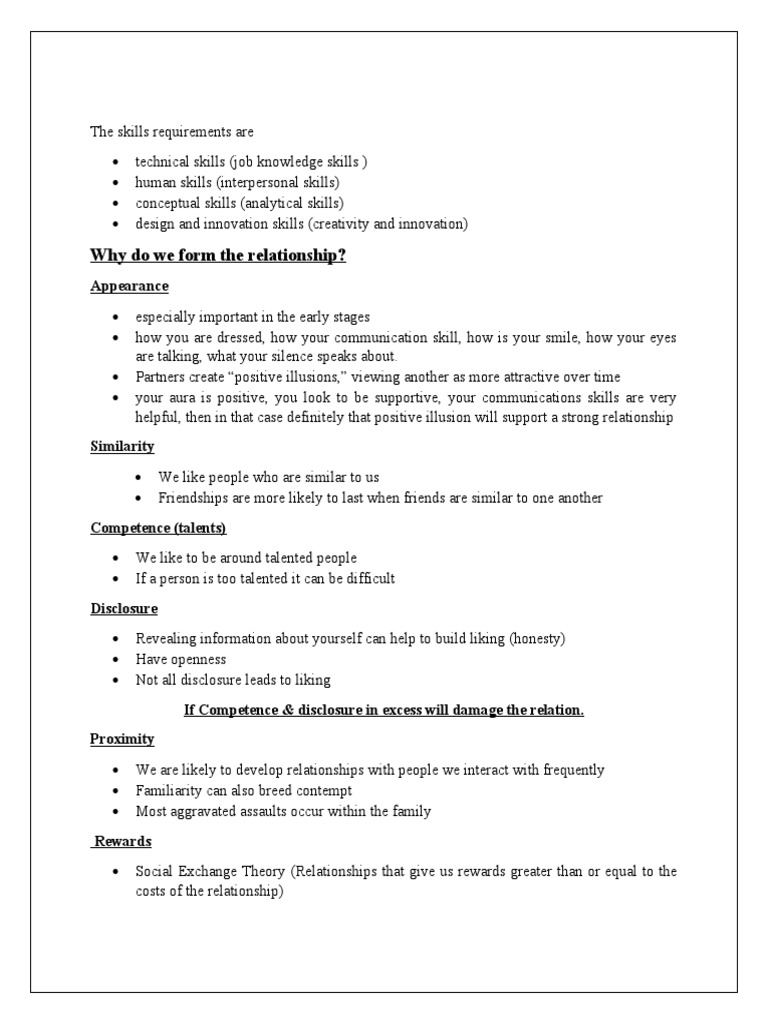 Why Do We Form the Relationship | PDF | Interpersonal Relationships ...