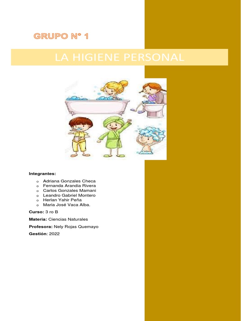 La Higiene Personal | PDF | Higiene oral | Ciencias de la Salud