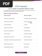 Indian Order of Precedence List | PDF | Government | Positions Of Authority
