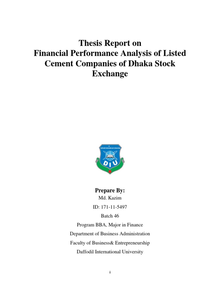 Financial Performance Pdf Investing Market Liquidity