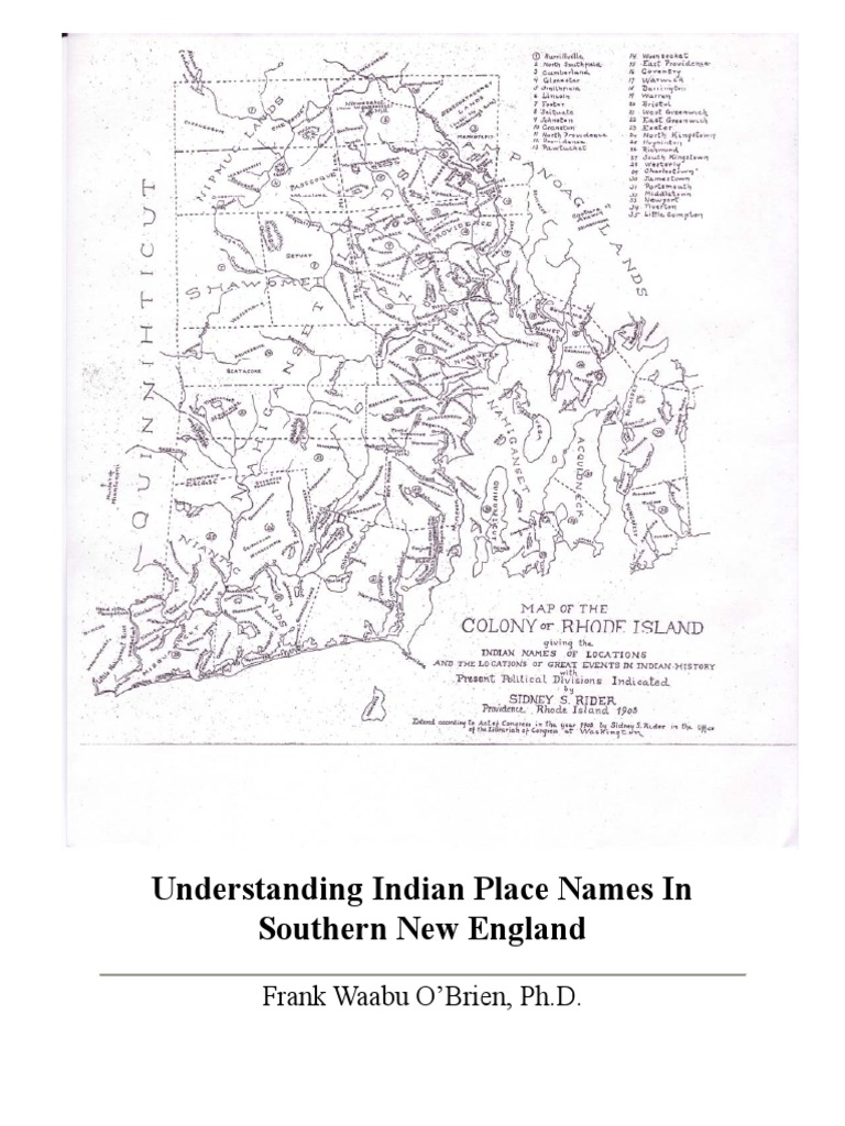 Understanding Indian Place Names in Southern New England and YouTube ...