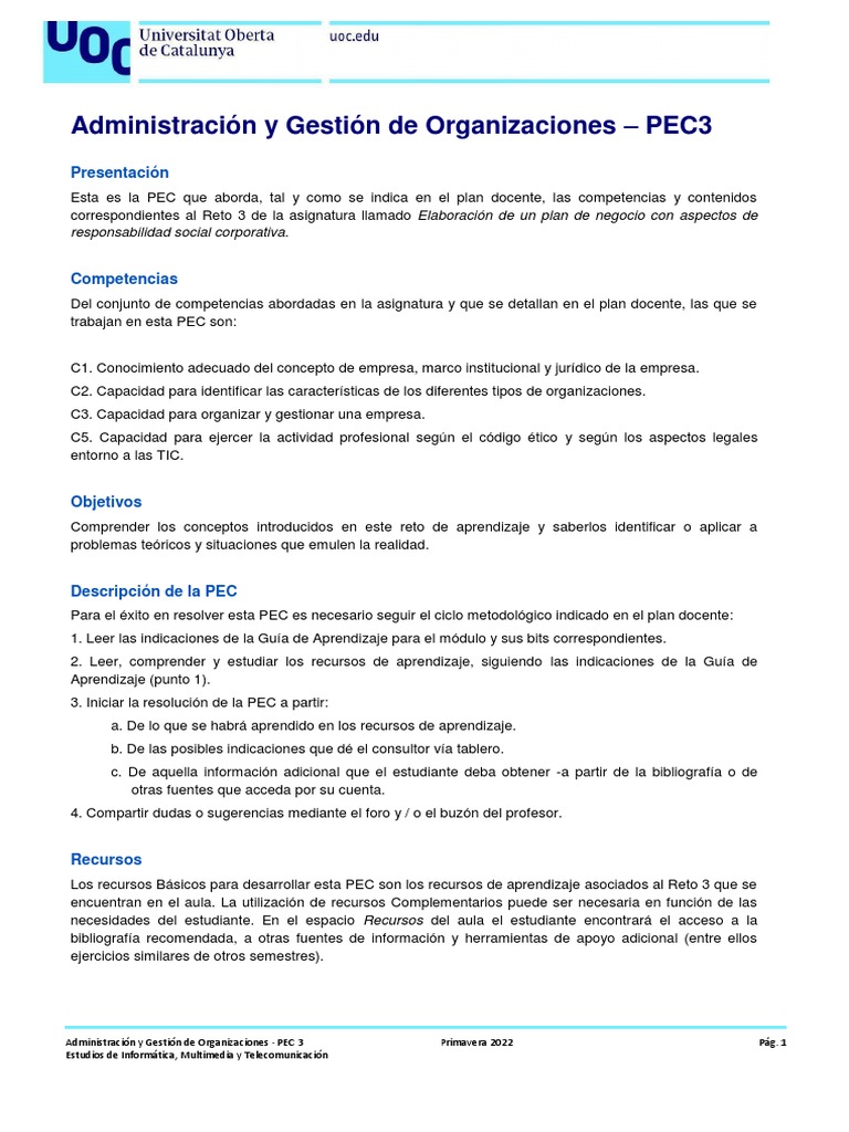 Solución PEC 3 | PDF | Business | Empresa de inicio