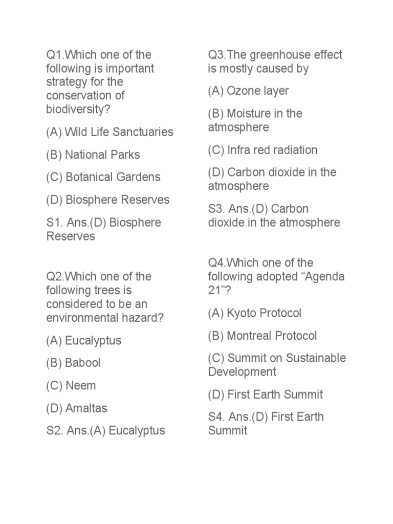 Eco Quiz: Key Ecosystem Concepts | PDF | Ecosystem | Forests