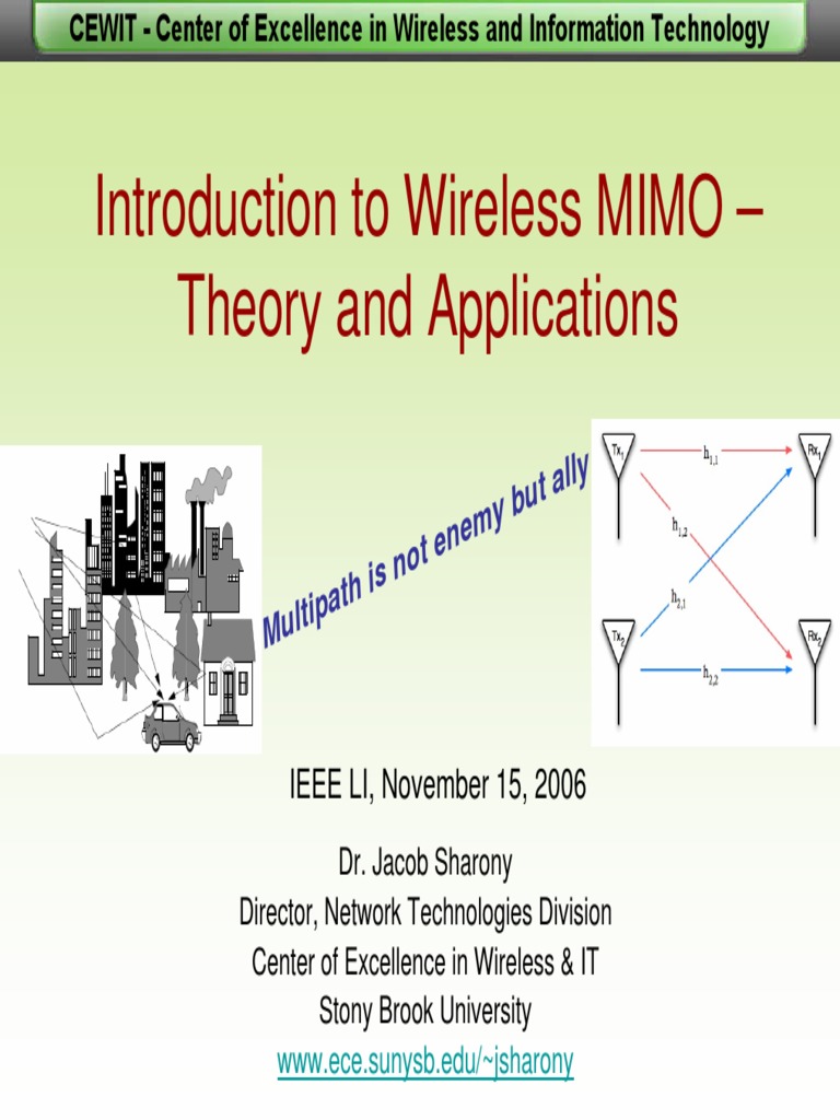 공부자료 mimo wireless communication | PDF | Mimo | Wi Fi