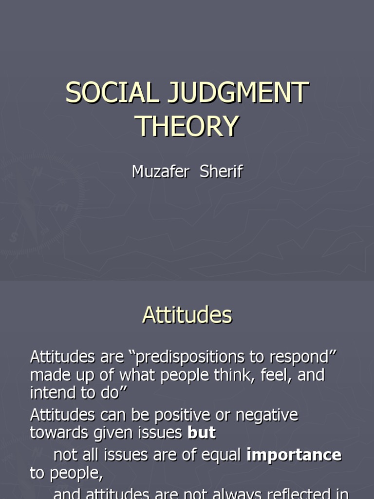 Social Judgment Theory | PDF | Cognitive Science | Behavioural Sciences