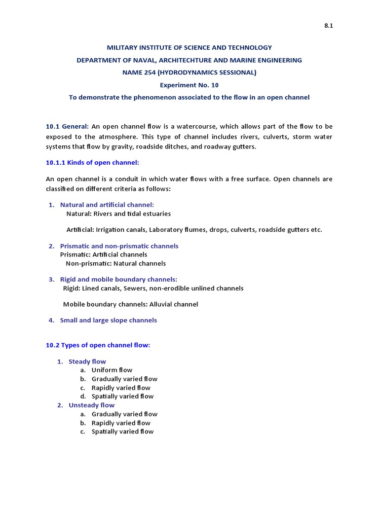 Exp 10 Flow Visualization | PDF | River | Fluid Dynamics