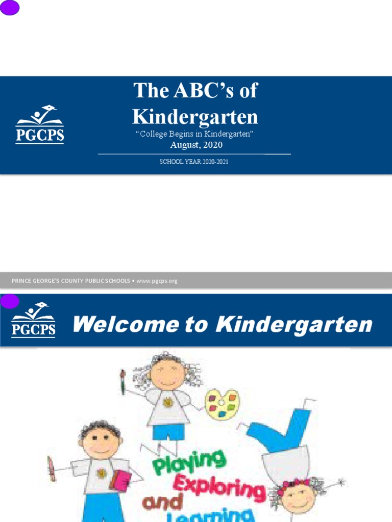 The ABC's of Kindergarten: August, 2020 | PDF | Password