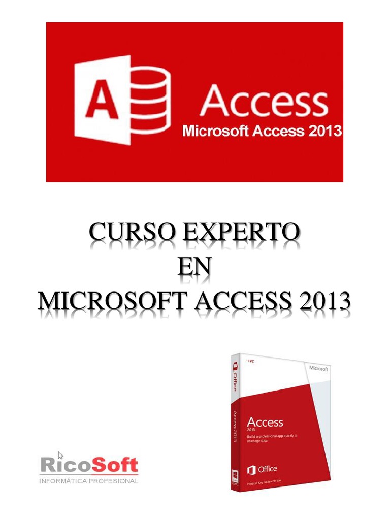 Curso Experto en Access 2013 | PDF | Tabla (base de datos) | Point and ...