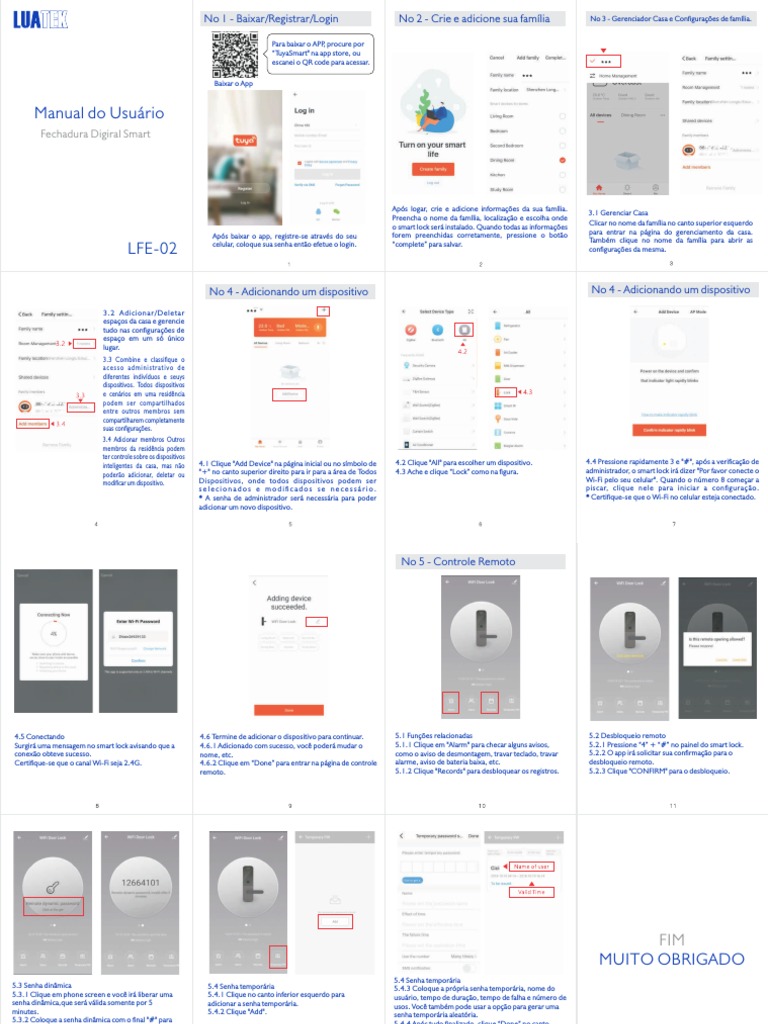Manual Lfe 02 App | PDF | Wi-Fi | Aplicativo para celular