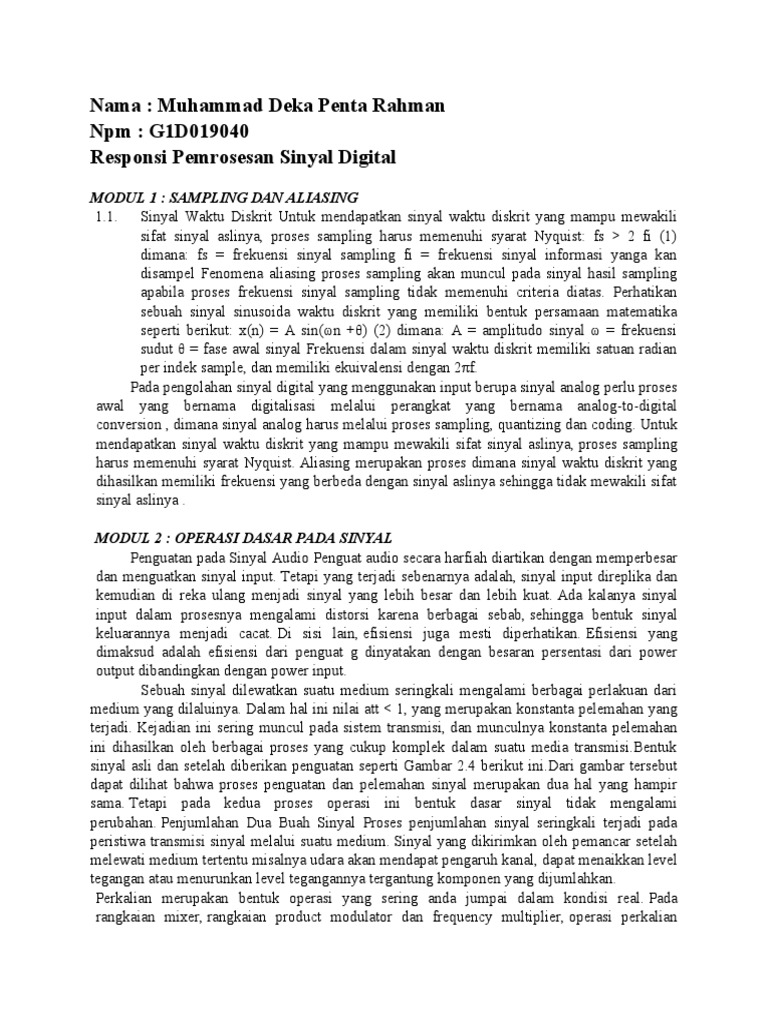 G1D019040 - M Deka Penta Rahman | PDF