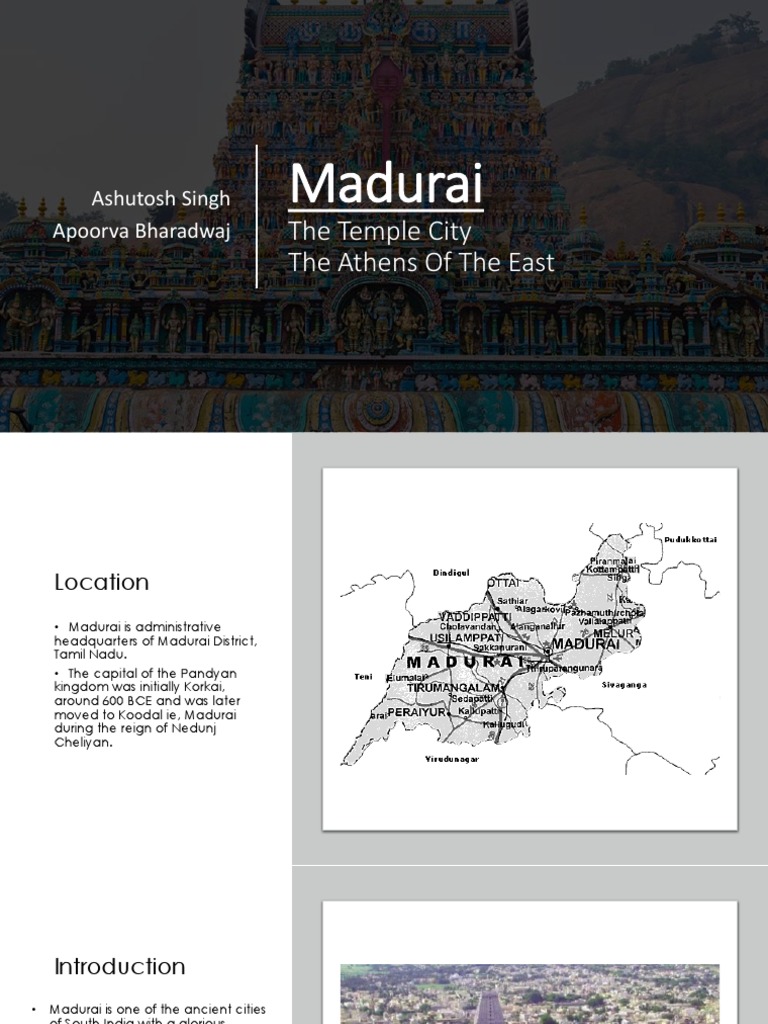 Madurai: The Temple City The Athens of The East | PDF