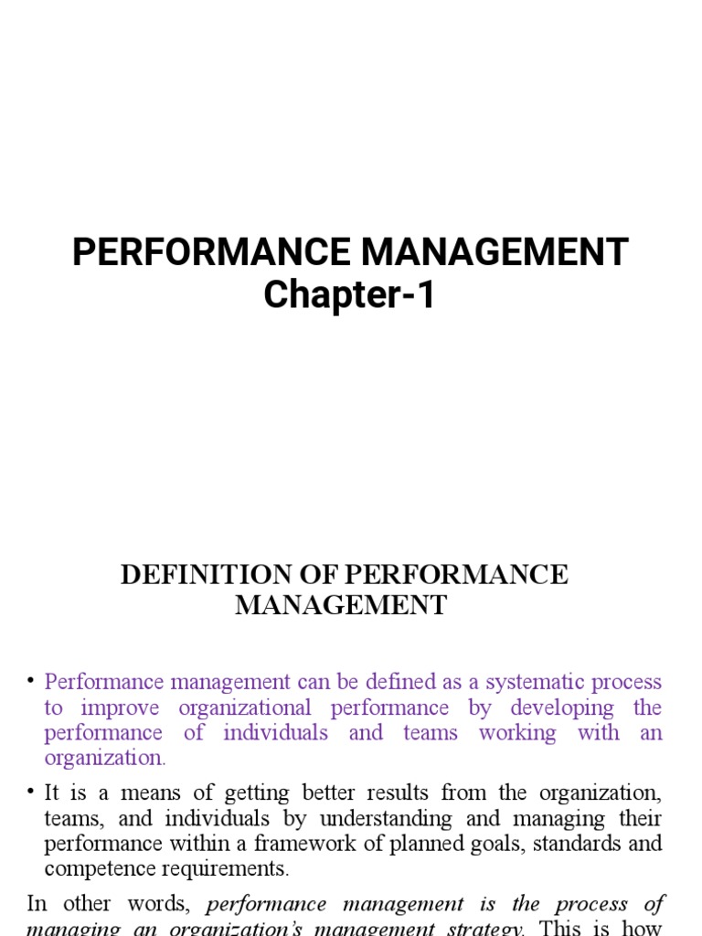 Performance Management | Download Free PDF | Performance Management | Goal