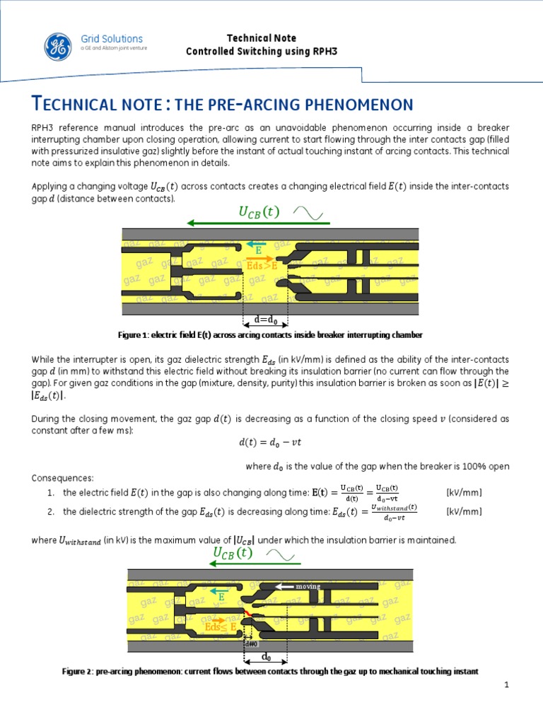 Technical Note - The Pre-Arcing Phenomenon | PDF | Electrical Equipment ...