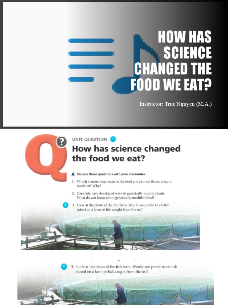 2021 - OU - LS4 - U6. How Has Science Changed The Food We Eat | PDF ...