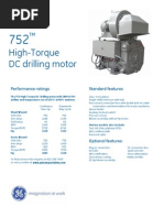 Electric Motor GE 752 - Data - Sheet | PDF | Machines | Electromagnetism