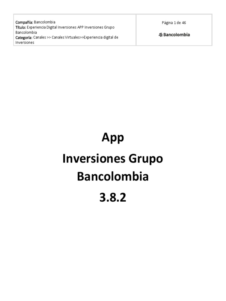 Manual de Usuario APP Inversiones - 3.8.2 | PDF | Aplicación movil | Ios