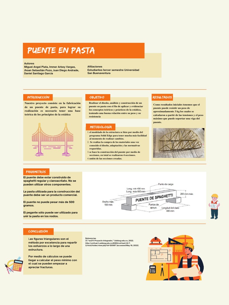 Construcción de un puente de pasta | PDF | Puente | Ingeniero civil