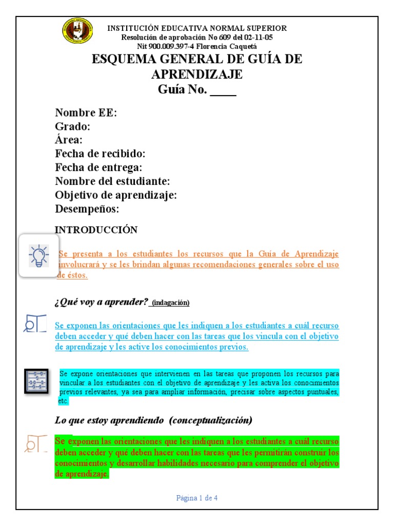 ORIENTACIÓN-Guía de aprendizaje-PTA-2022 | PDF | Aprendizaje | Evaluación