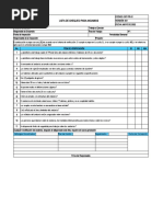 Check List Andamio ACROW | PDF | Andamio