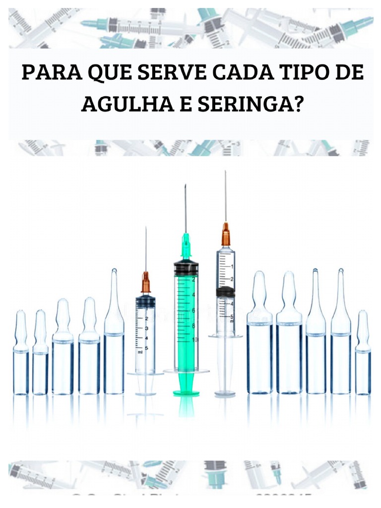PDF Sobre Seringas e Agulhas 01 | PDF | Agulha de costura | Terapia ...