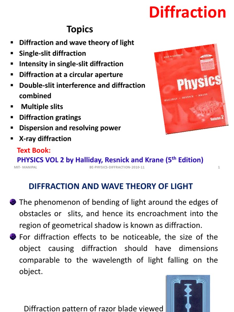 Pkumar Diffraction Pdf Diffraction Angular Resolution