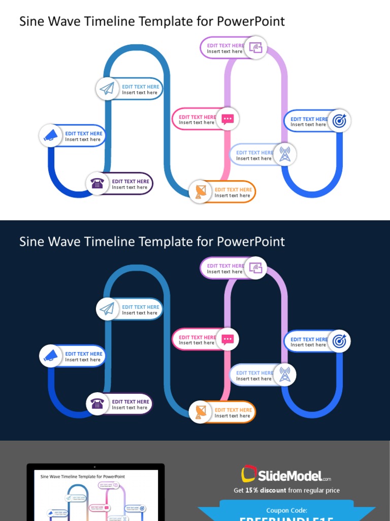 FF0382 01 Free Sine Wave Timeline Template Powerpoint 16x9 1 | PDF
