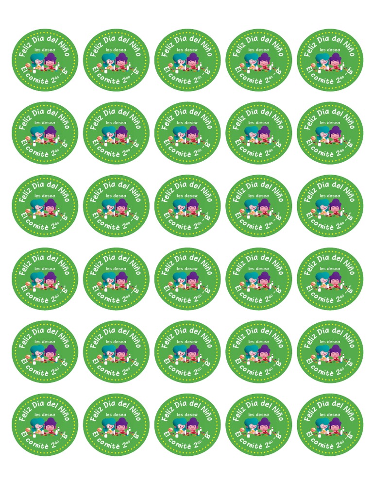 Sticker Día Del Niño | PDF