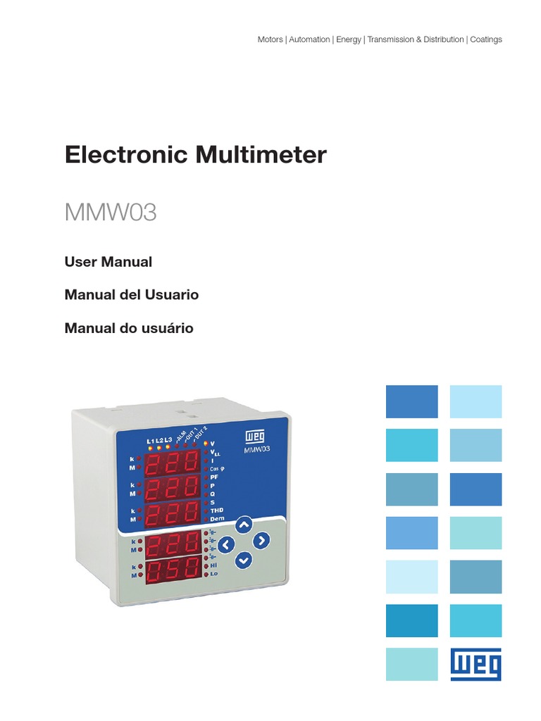 Electronic Multimeter: User Manual Manual Del Usuario Manual Do Usuário ...