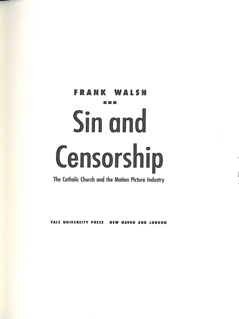 Church Influence on Film Censorship | PDF