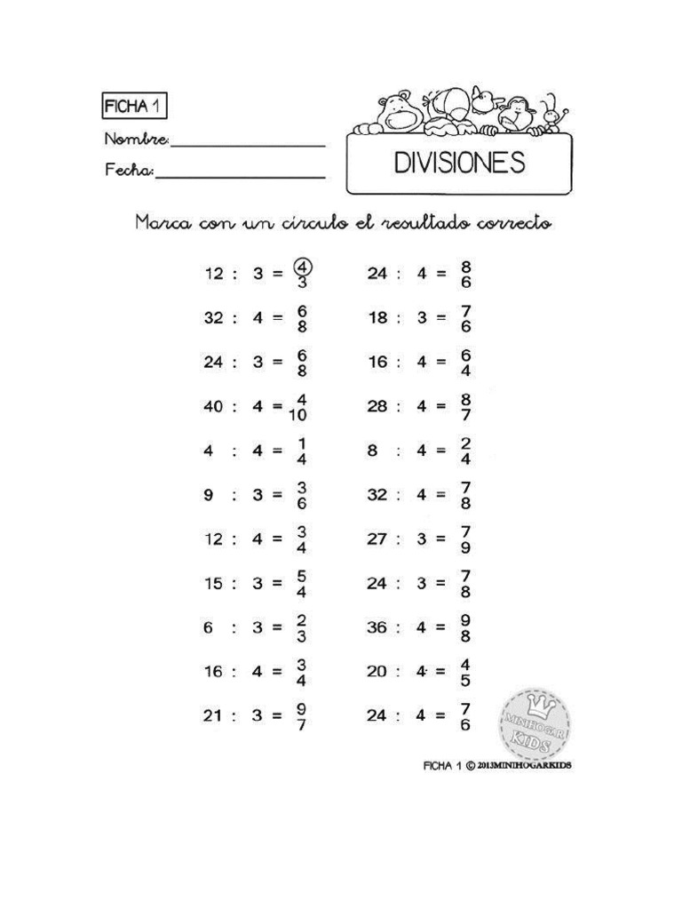 repaso divisiones | PDF