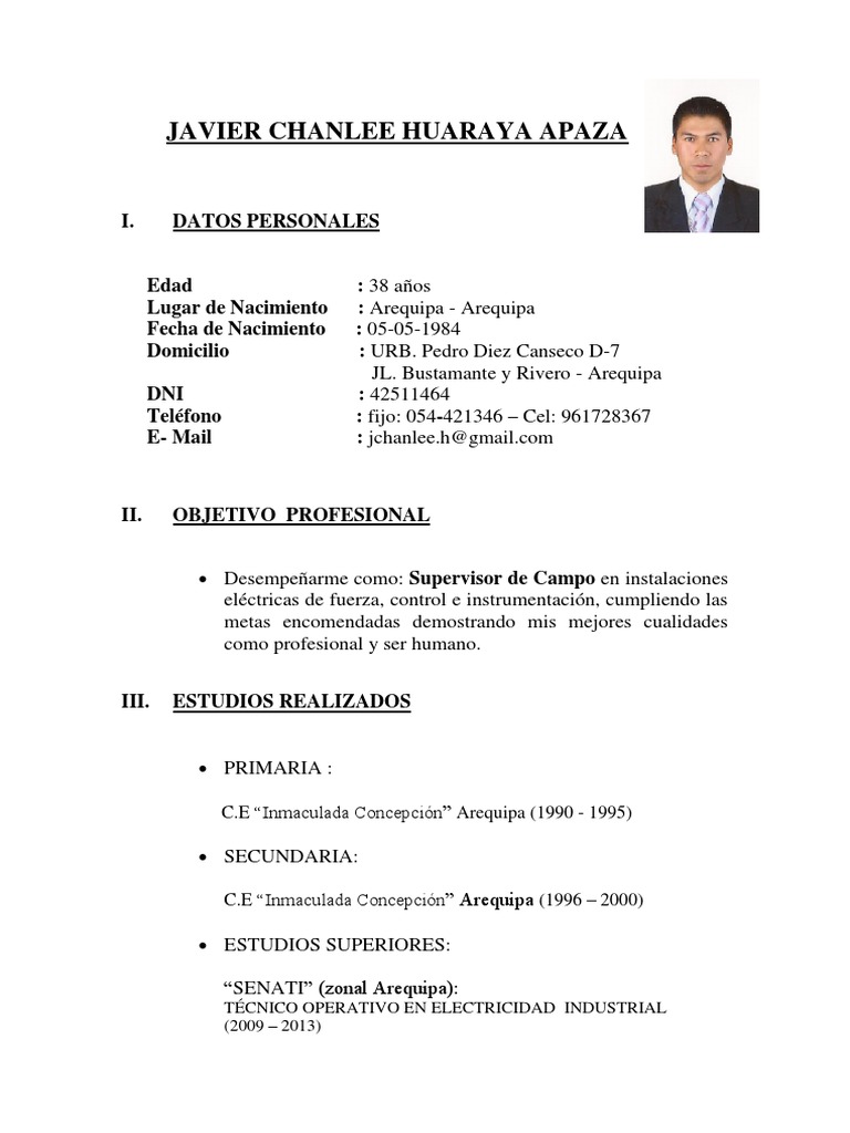 Curriculum Vitae - Jha 08-2022 | PDF | Electricidad | Ingenieria Eléctrica