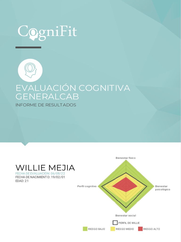Perfil Psicologico Cognifit | PDF | Memoria | Ciencias del comportamiento