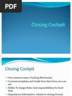 Closing Cockpit Configuration | PDF | Time Management | Professional Skills