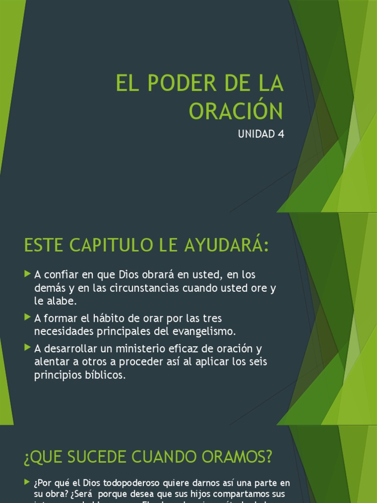 El Poder Transformador de la Oración | PDF | Oración | Jesús