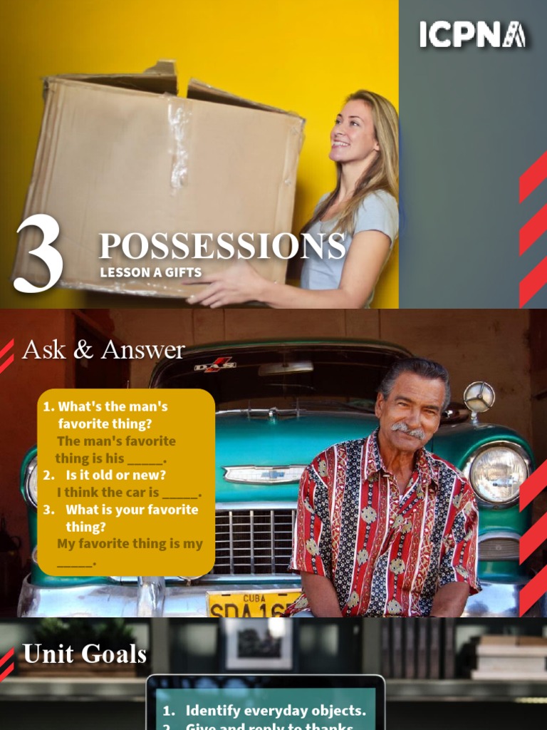 Vocabulary for Personal Possessions | PDF | Linguistics