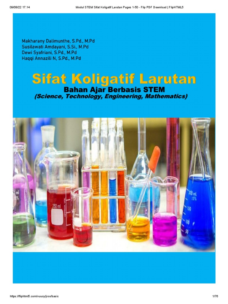 Modul STEM Sifat Koligatif Larutan Pages 1-50 - Flip PDF Download ...