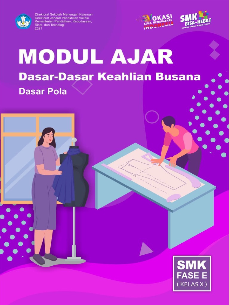 Modul Ajar Dasar-Dasar Busana Dasar Pola | PDF