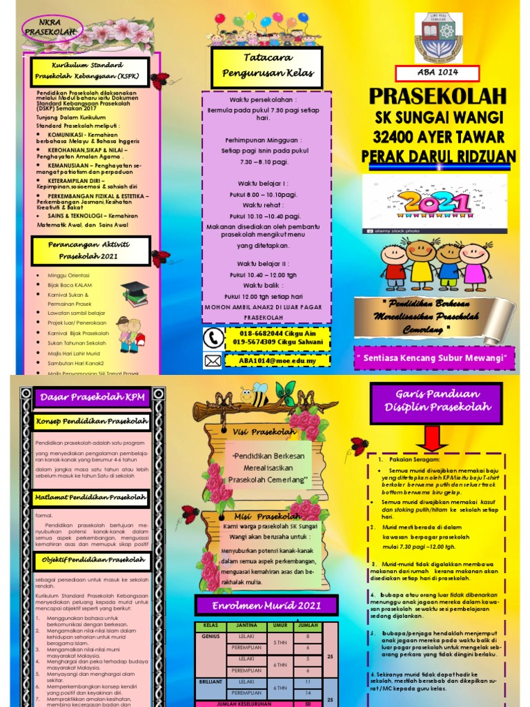 Pamplet Prasekolah 2021 AIN | PDF