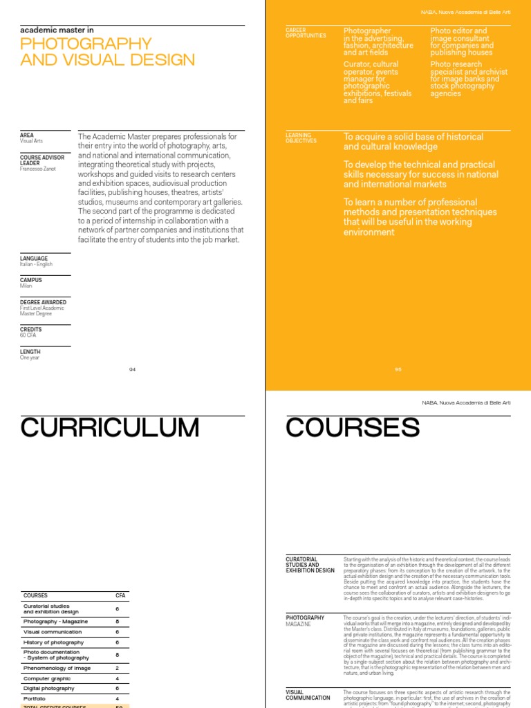 Photography and Visual Design | PDF | Camera | Curator