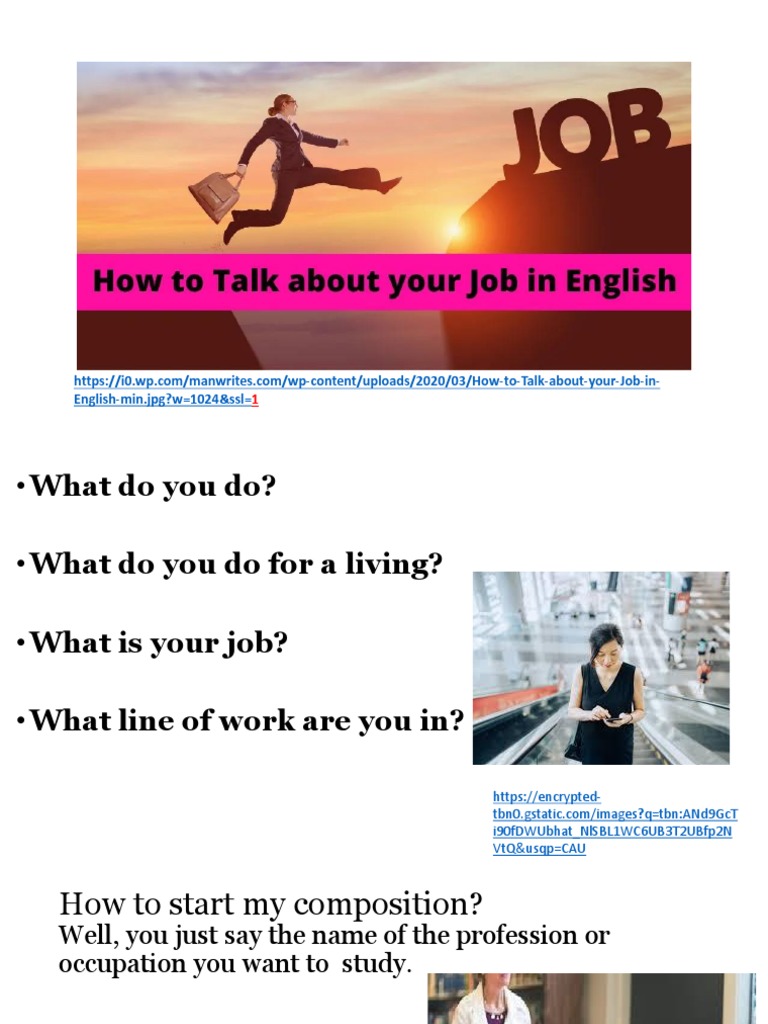 How To Talk About My Job | PDF | Career & Growth | Art