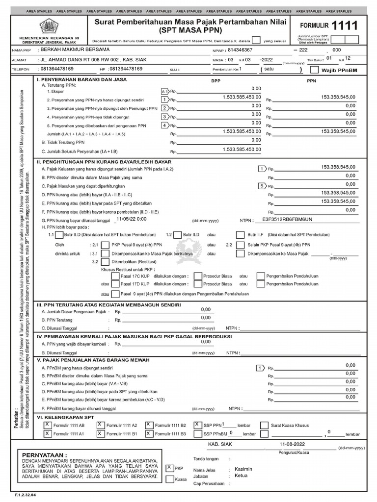 Contoh Invoice | PDF