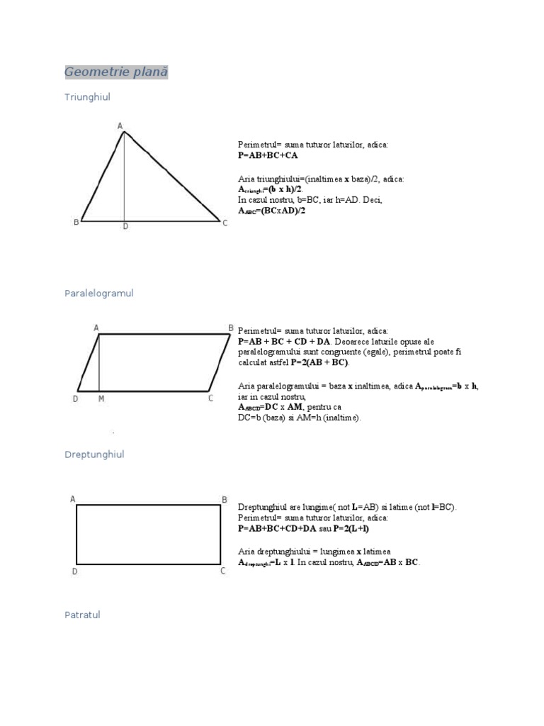 Formule Matematice | PDF